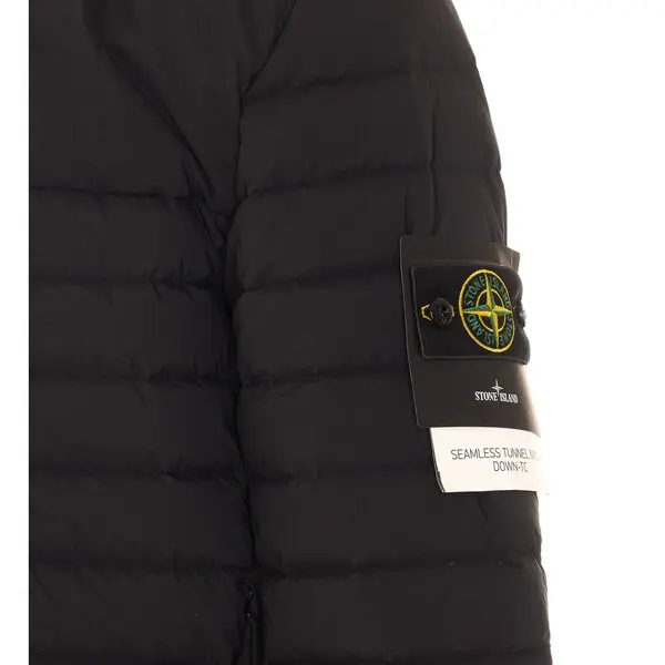 Stone Island Seamless Tunnel Nylon Logo Down Jacket