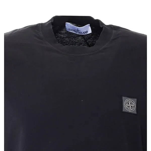 Stone Island Compass Patch Logo T-shirt - Blue