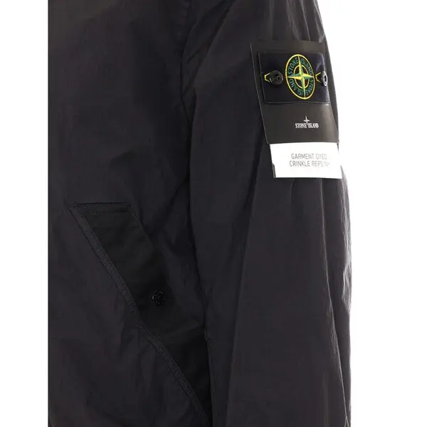 Stone Island Garment Dyed Crinkle Reps Ny Logo Jacket