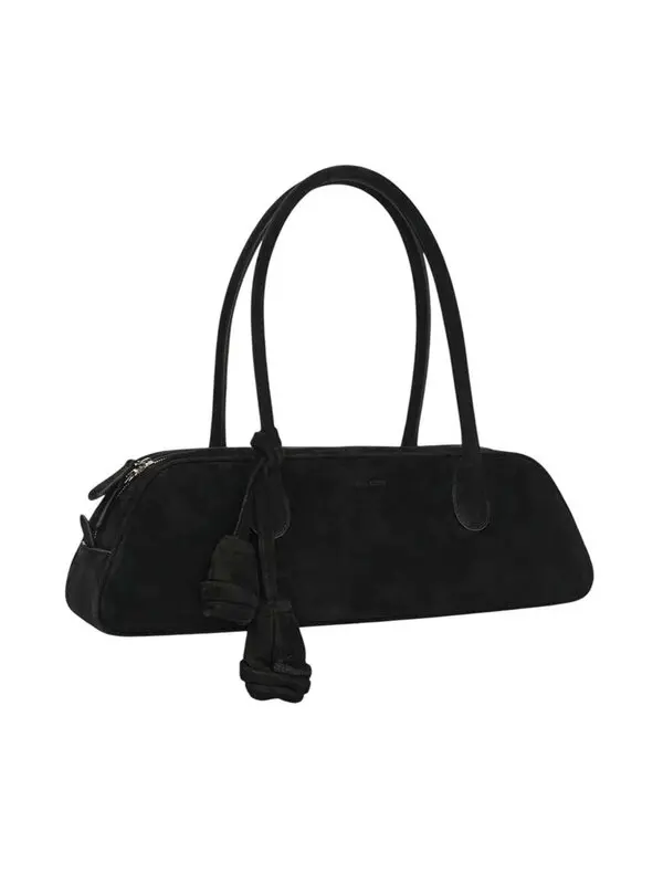 Magda Butrym Brigitte Trapeze Bag In Suede - Black