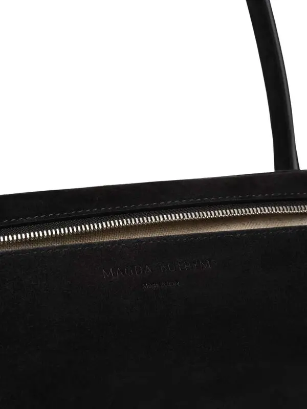 Magda Butrym Brigitte Trapeze Bag In Suede - Black