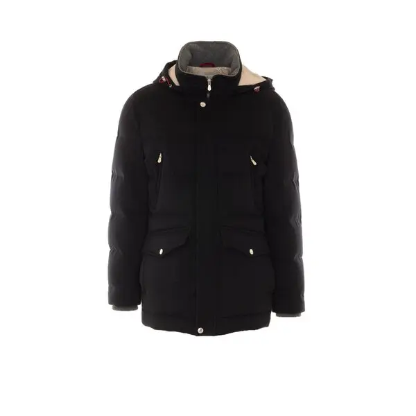 Brunello Cucinelli Detachable Hood Parka - Black