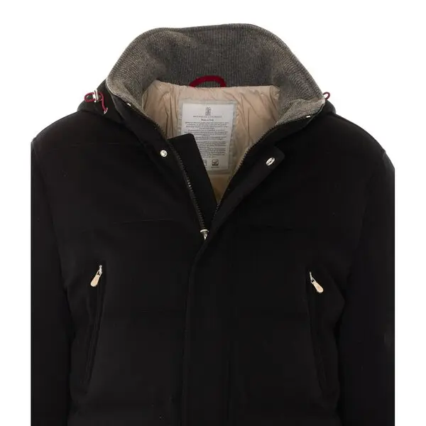 Brunello Cucinelli Detachable Hood Parka - Black