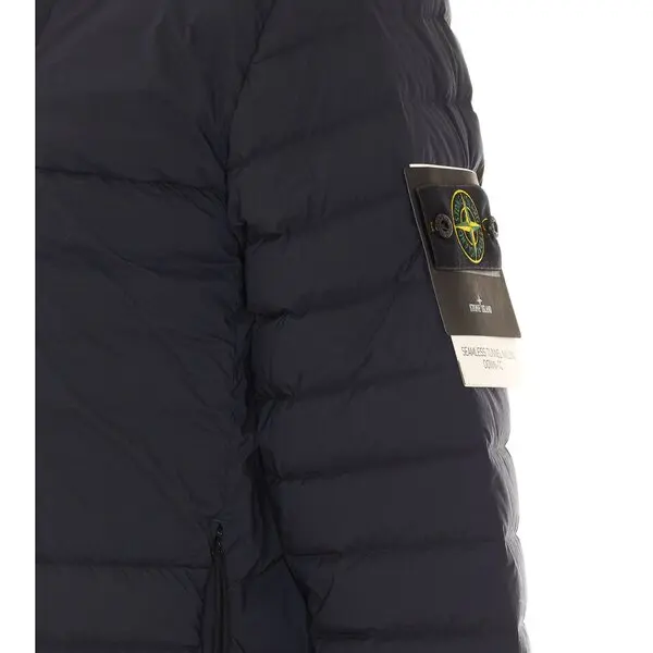 Stone Island Seamless Tunnel Nylon Logo Down Jacket