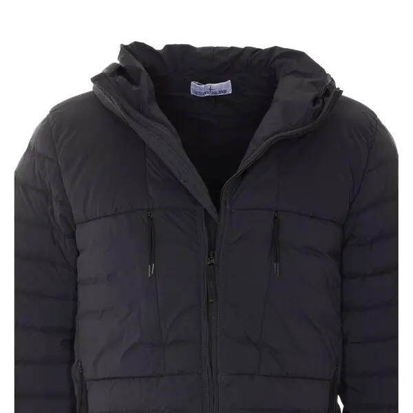 Stone Island Seamless Tunnel Nylon Logo Down Jacket