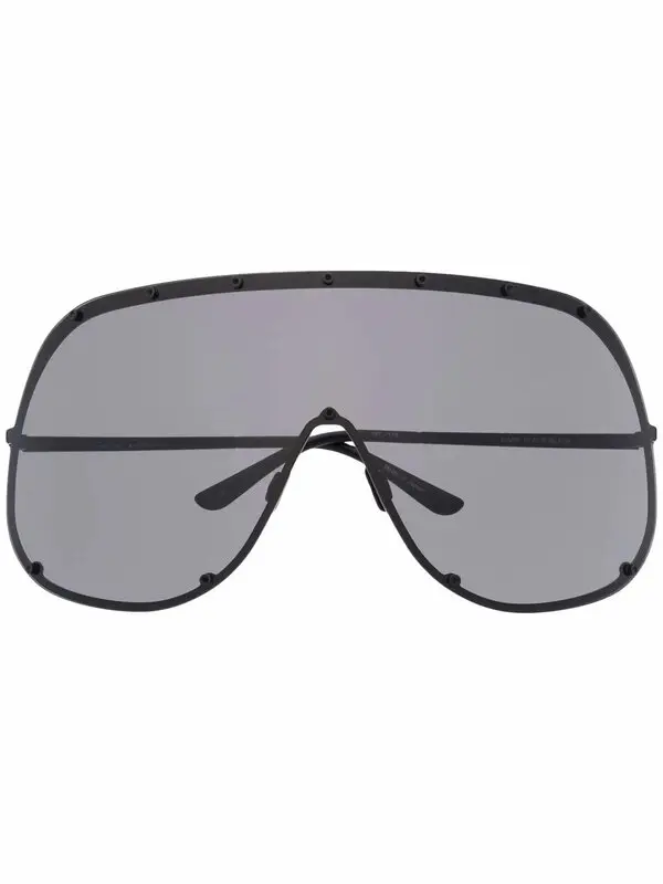 Rick Owens Oversized Pilot Sunglasses - Black