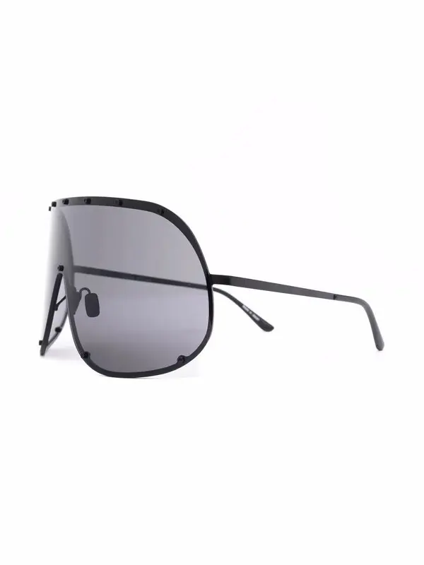 Rick Owens Oversized Pilot Sunglasses - Black