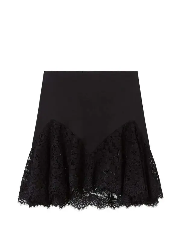 Stella McCartney Flared Mini Skirt - Black