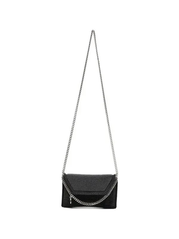 Stella McCartney Falabella Sequin Shoulder Bag - Black