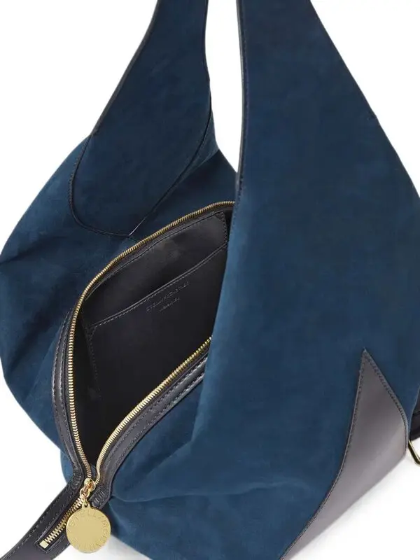 Stella McCartney Suede-effect Shoulder Bag - Blue