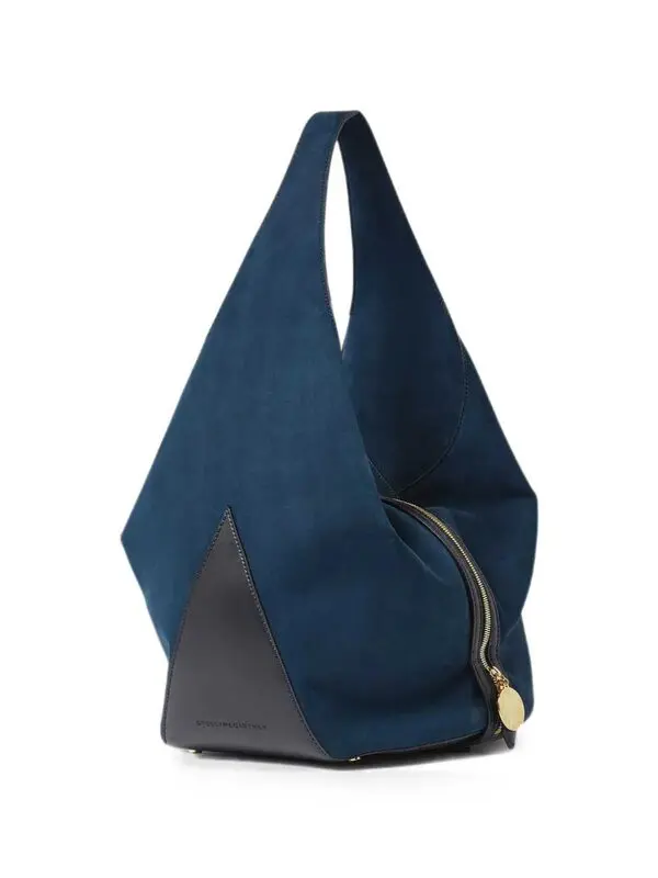 Stella McCartney Suede-effect Shoulder Bag - Blue