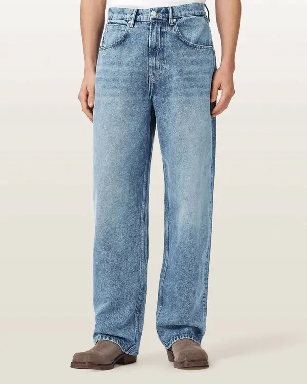 ALLSAINTS Rivet Relaxed Slouch Denim Jeans