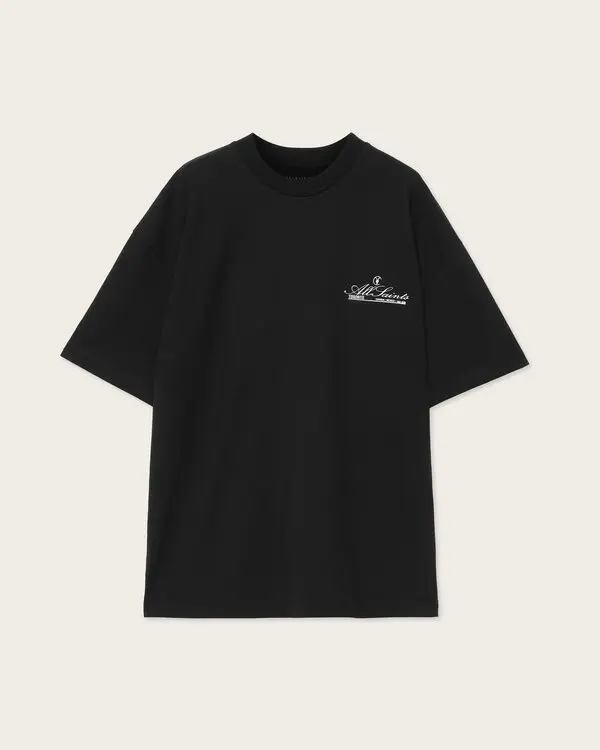 ALLSAINTS Skullcup Toronto Oversized Soccer T-shirt - Black