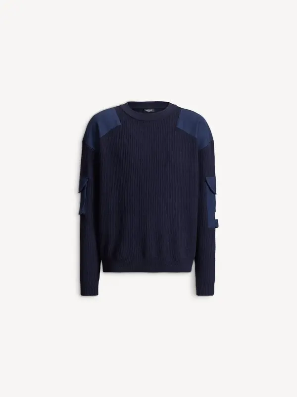Balmain Wool Vintage Utility Jumper