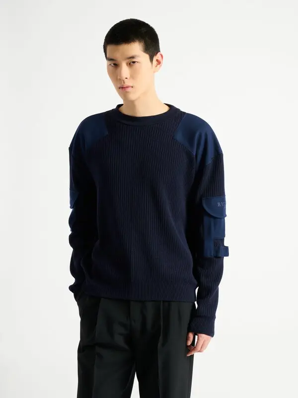 Balmain Wool Vintage Utility Jumper
