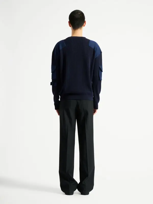 Balmain Wool Vintage Utility Jumper