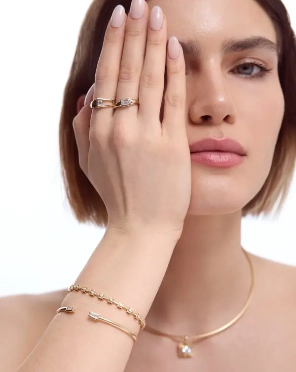 Ring Concierge Fluted Lab Diamond Station Bracelet