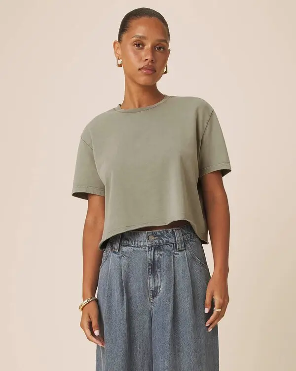 Splendid Palmer Terry Tee - Teal