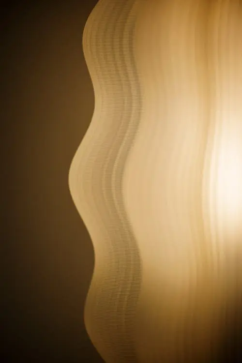 WOOJ DESIGN Wavy Lamp - Mustard