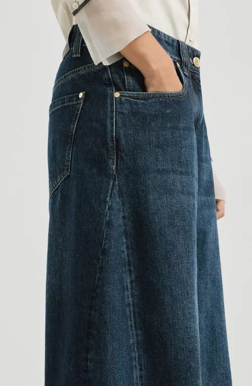 Brunello Cucinelli Authentic Wide Trousers With Monili