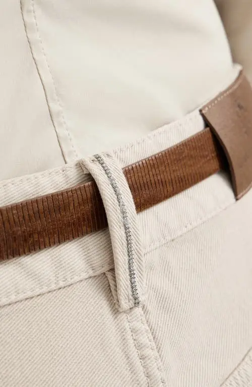 Brunello Cucinelli Dyed Denim Loose Fit Trousers