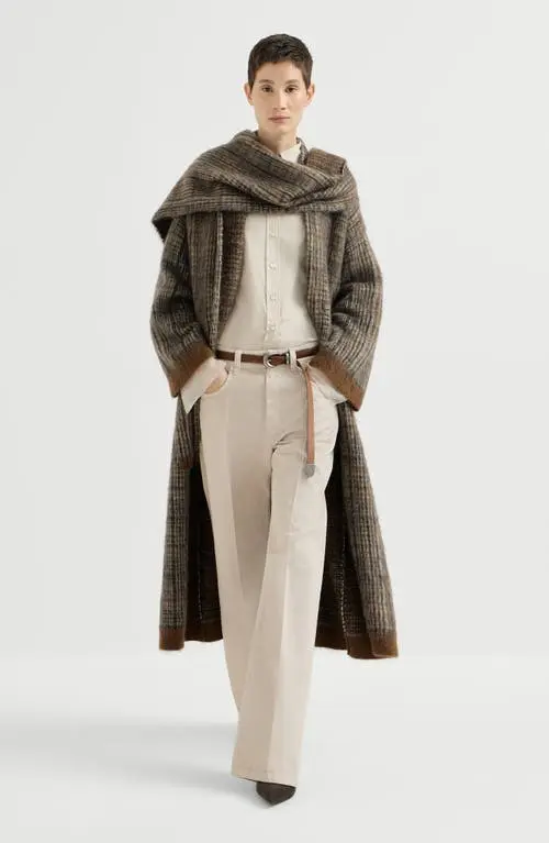 Brunello Cucinelli Dyed Denim Loose Fit Trousers
