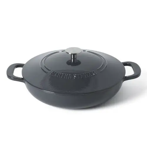 MARTHA STEWART Gatwick 3.5-quart Enameled Cast Iron Braiser With Lid