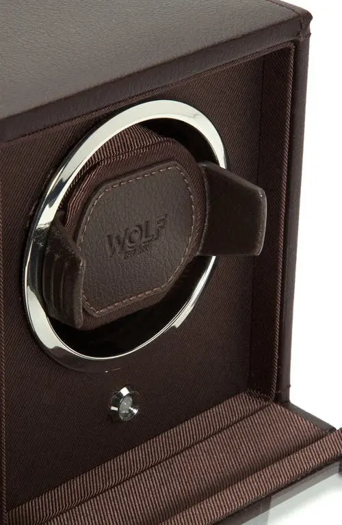 Wolf Cub Single Watch Winder - Brown