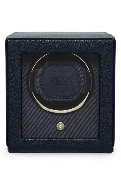 Wolf Cub Single Watch Winder - Navy