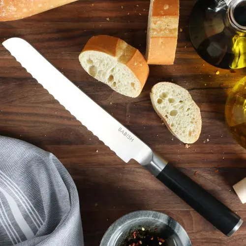 BABISH High Carbon 1.4116 German Steel 8 Inch Bread Knife