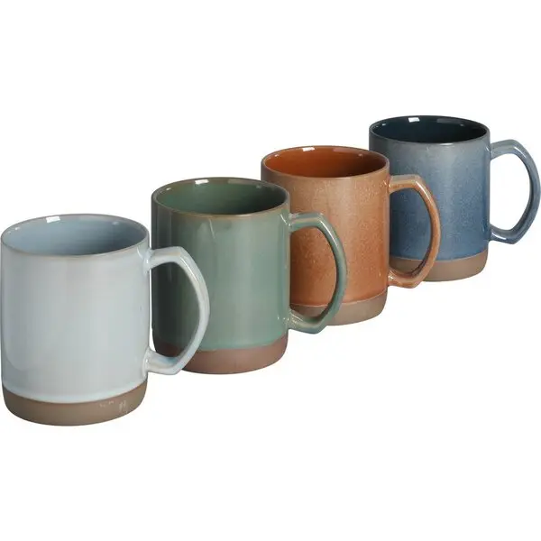 MR. COFFEE Dorsey Stoneware Mug Set