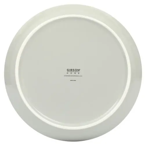 GIBSON HOME Summer Shades Porcelain Dinnerware Set - Grey