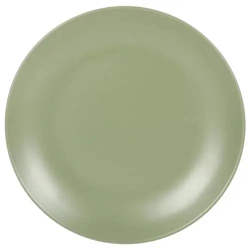 GIBSON HOME Queenslane Double Bowl Plates And Bowls Dinnerware Set - Green