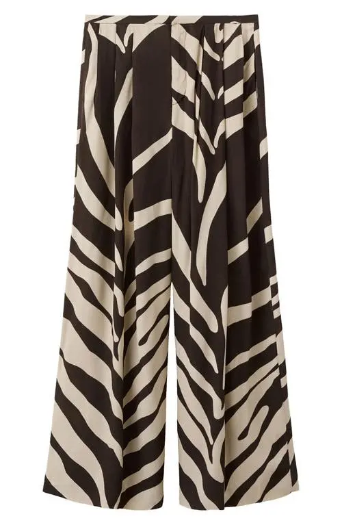 Mango Flowy Wide Leg Pants