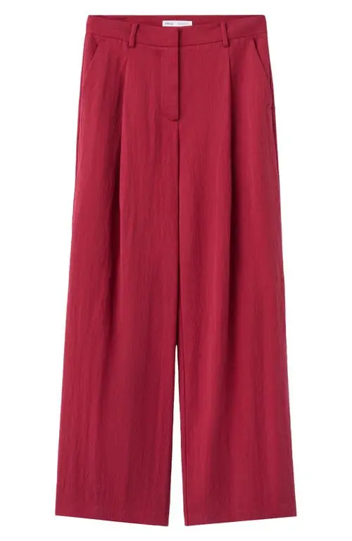 Mango Tailored Wide-leg Pleated Pants