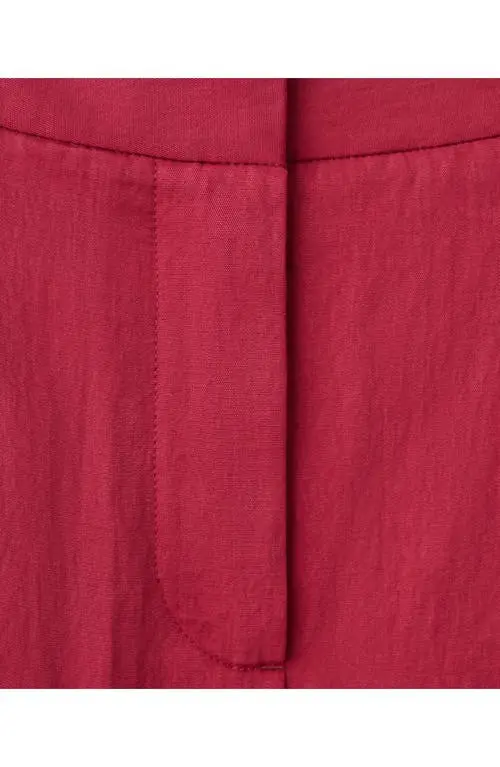 Mango Tailored Wide-leg Pleated Pants