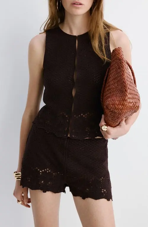 Mango Open Stitch Sweater Vest