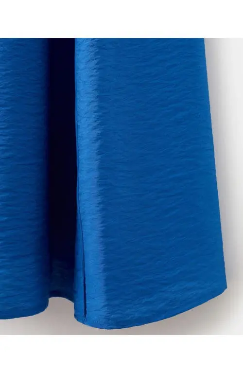 Mango Stitch Detail Sleeveless Maxi Dress - Blue