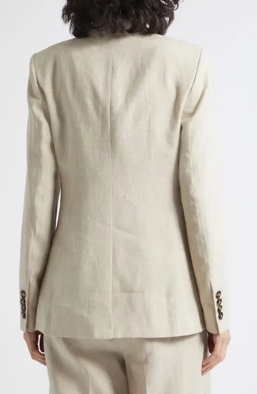 REISS Kit Double Breasted Linen Blazer