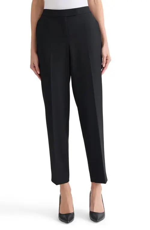 KASPER Claire Straight Leg Pants - Black