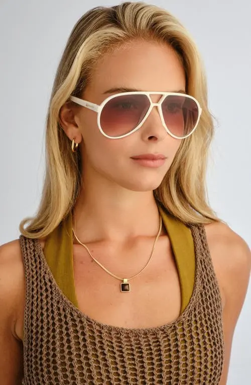 AIRE Skyveil Aviator Sunglasses - Ivory