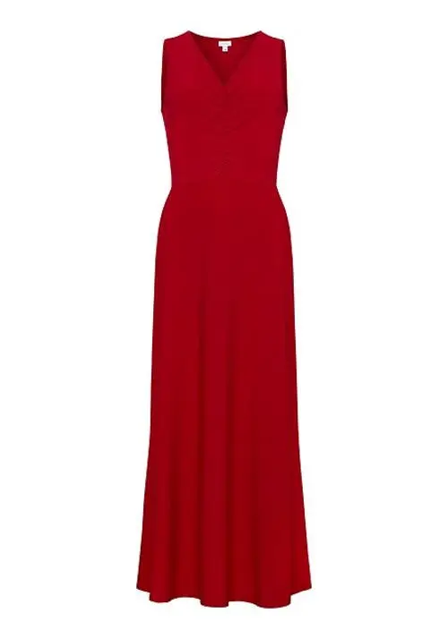 LASCANA Ruched Bodice Maxi Dress