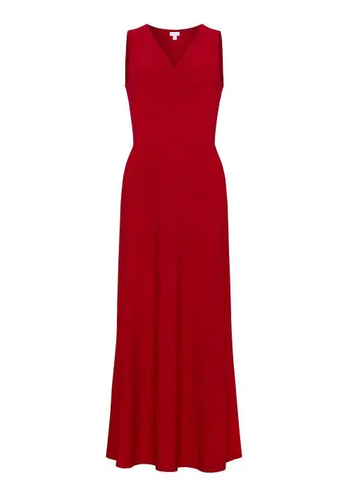 LASCANA Ruched Bodice Maxi Dress