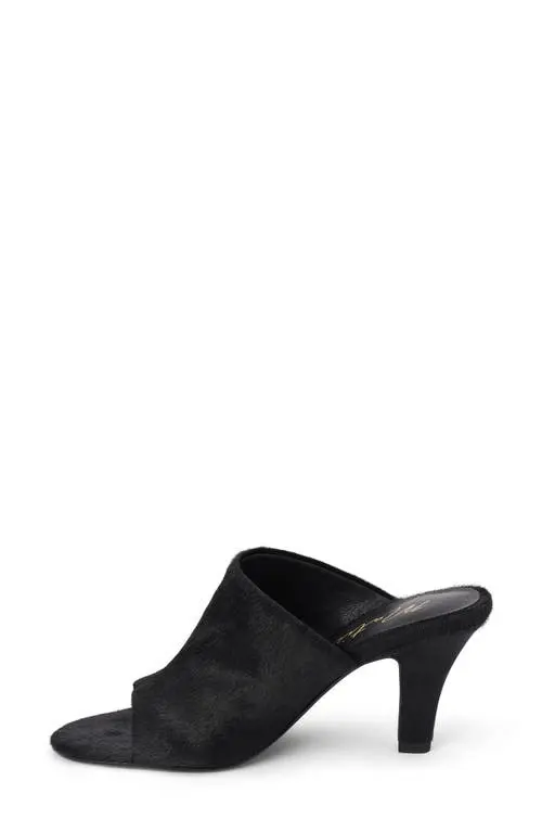 Matisse Dante Genuine Calf Hair Slide Sandal - Black