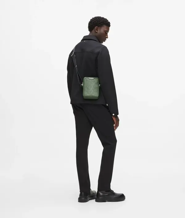 Karl Lagerfeld K/loom Leather Crossbody Bag
