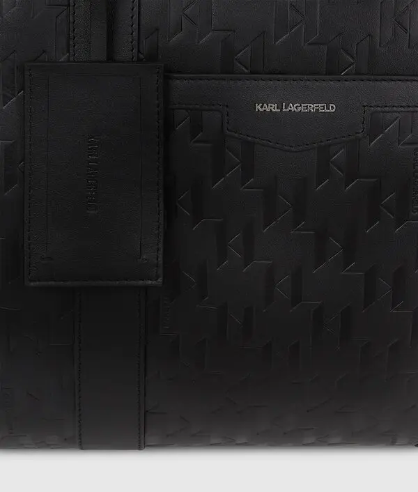 Karl Lagerfeld K/loom Leather Weekender Bag
