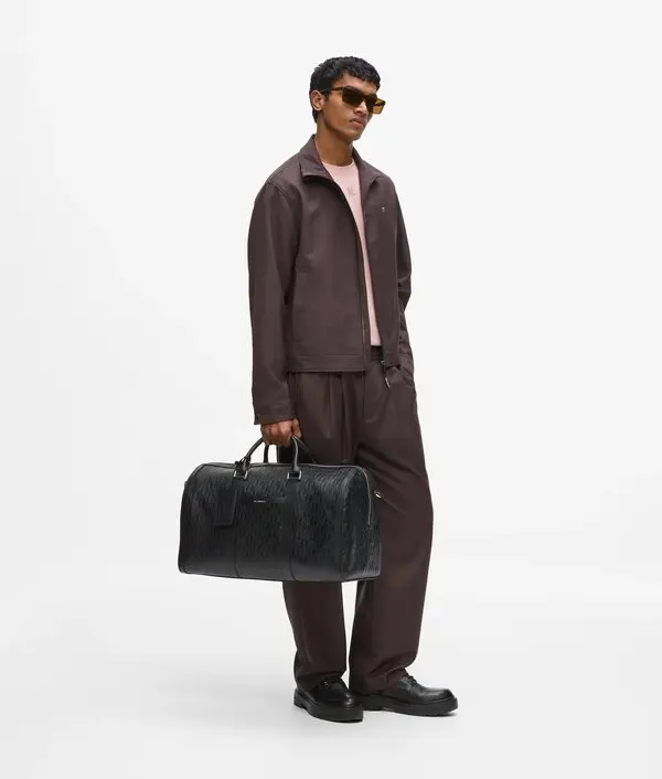 Karl Lagerfeld K/loom Leather Weekender Bag