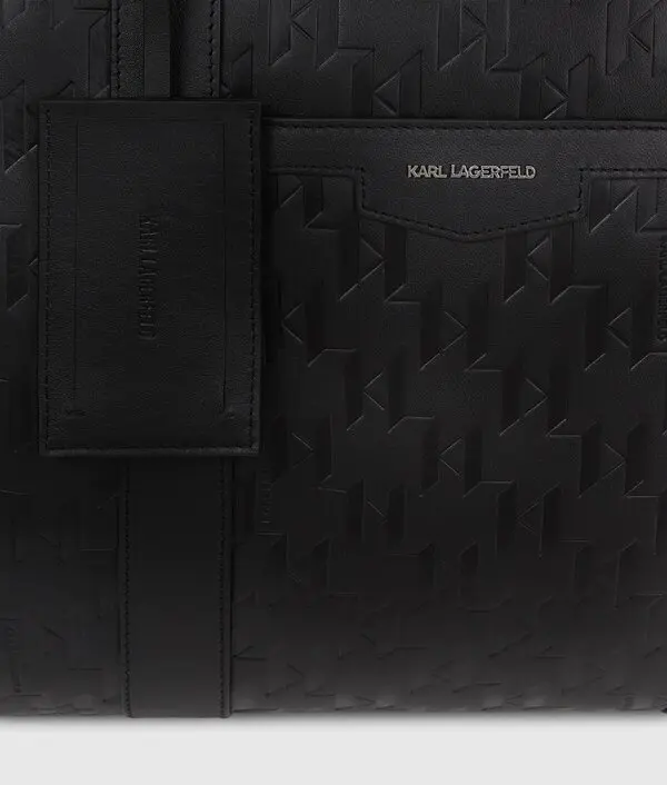 Karl Lagerfeld K/loom Leather Weekender Bag