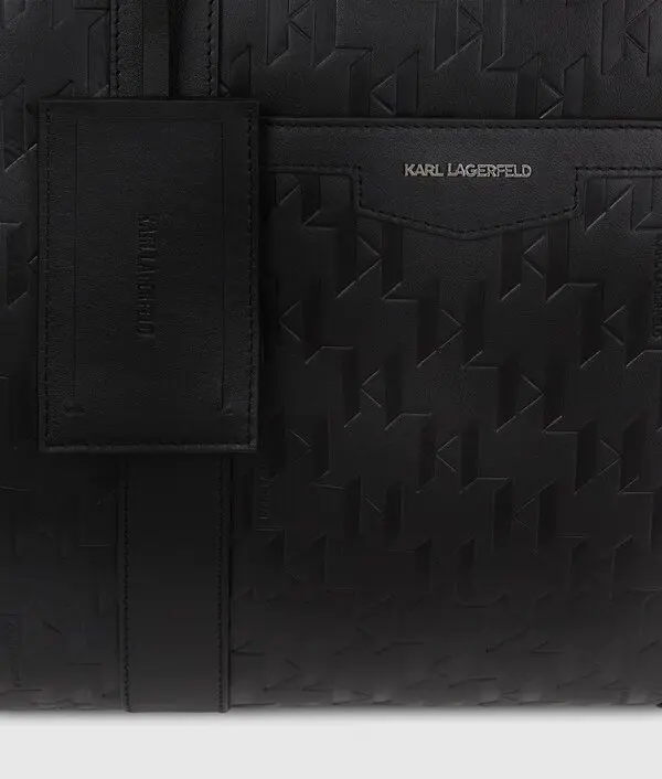 Karl Lagerfeld K/loom Leather Weekender Bag