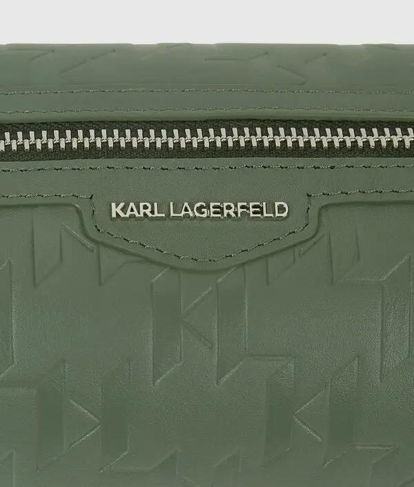 Karl Lagerfeld K/loom Leather Mini Barrel Bag